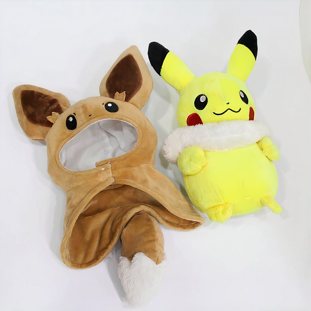 Pikachu plush disguised as Eevee • My Plush