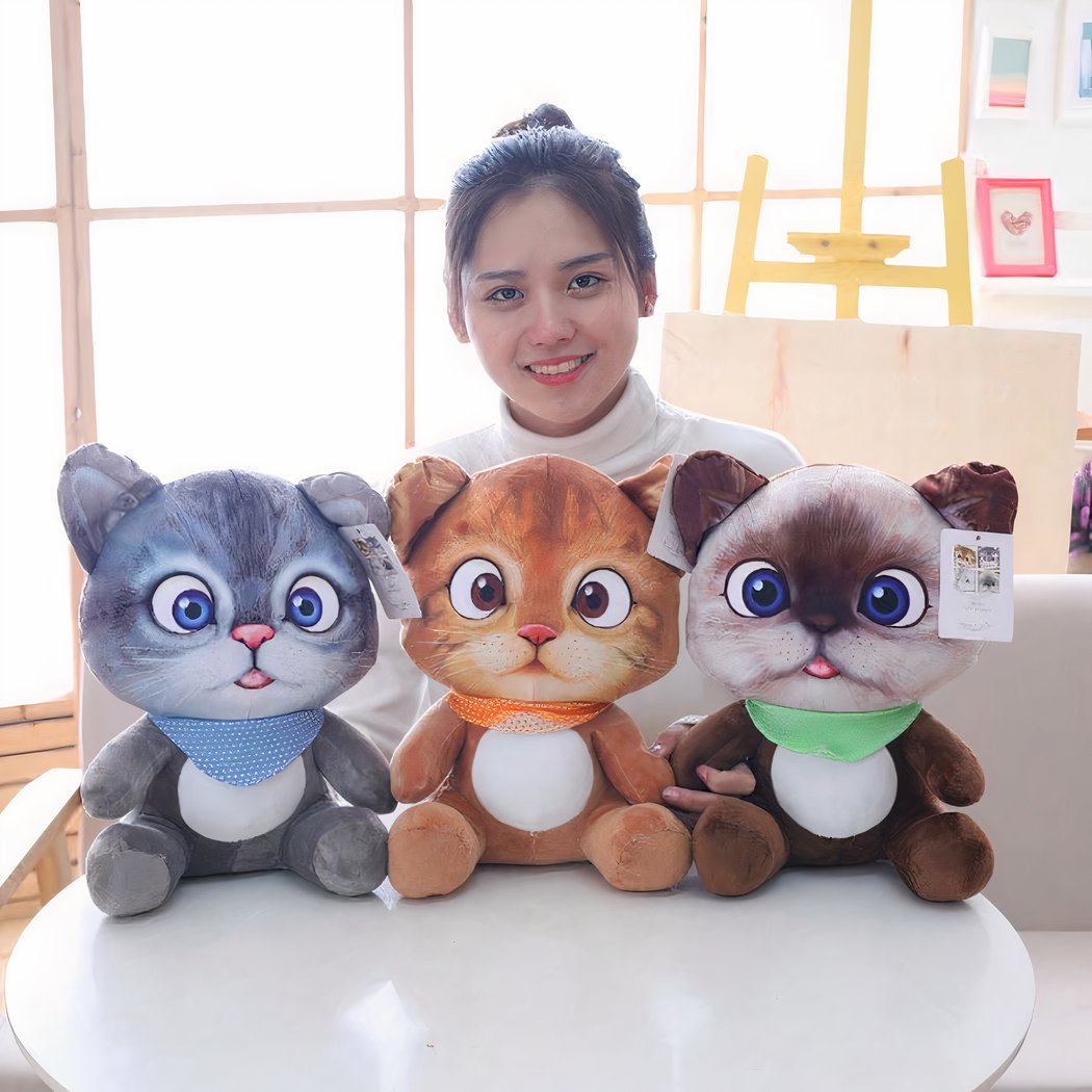 Plush orange cartoon cat • My Plush