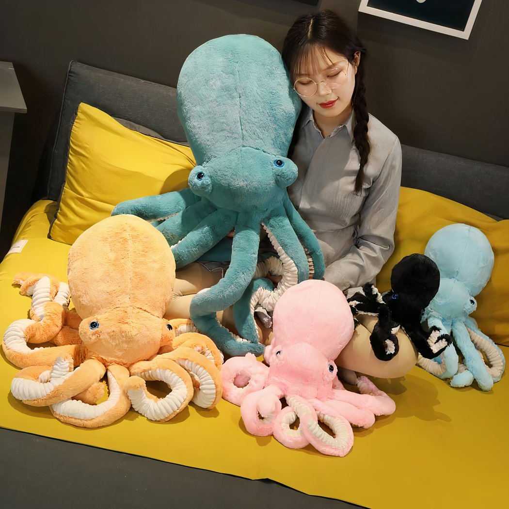 Cute pink octopus plush toy • My Plush