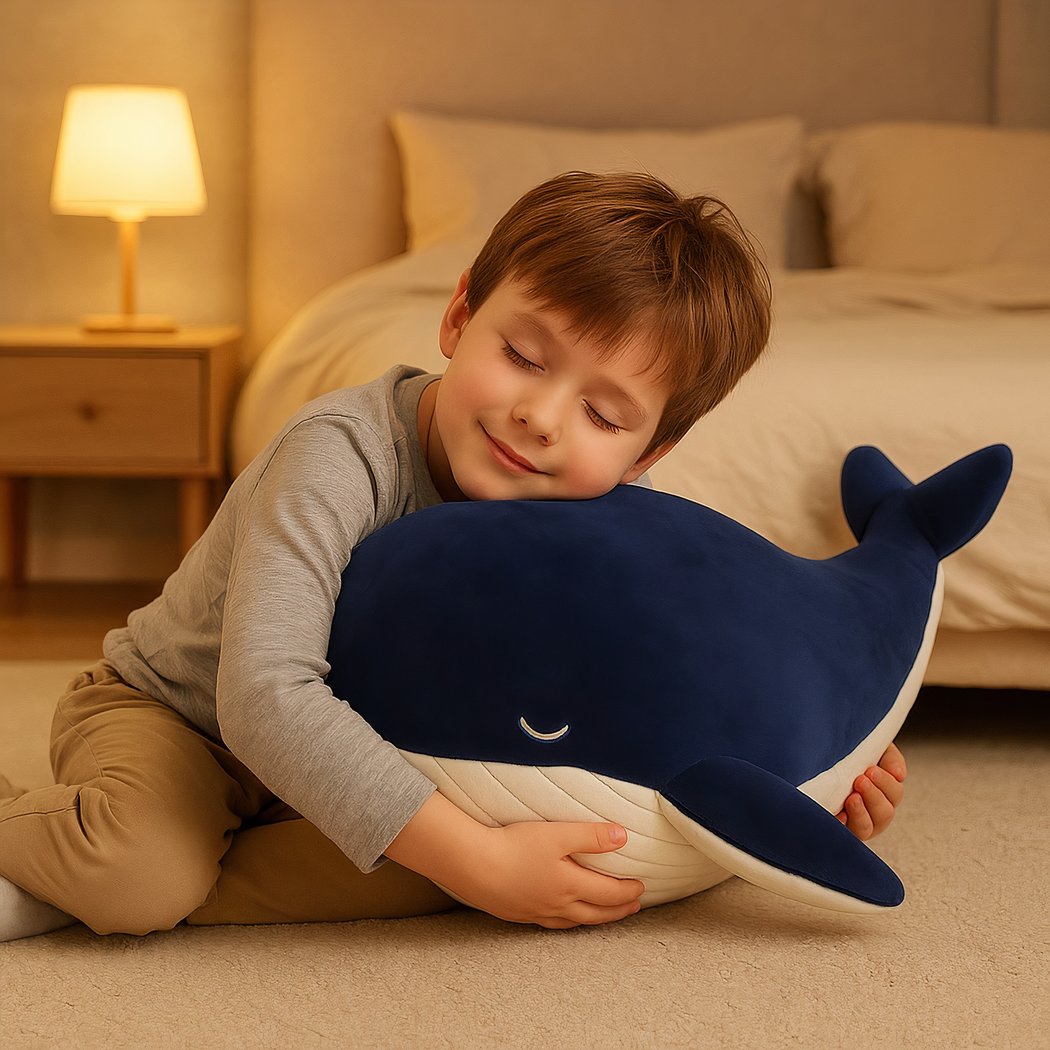 Giant plush blue whale • My Plush