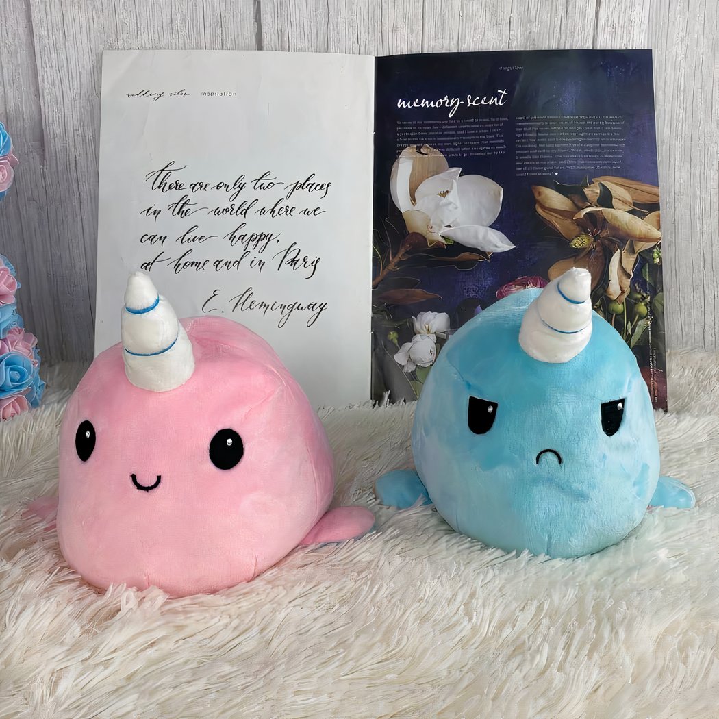 White Unicorn Whale Plush • My Plush