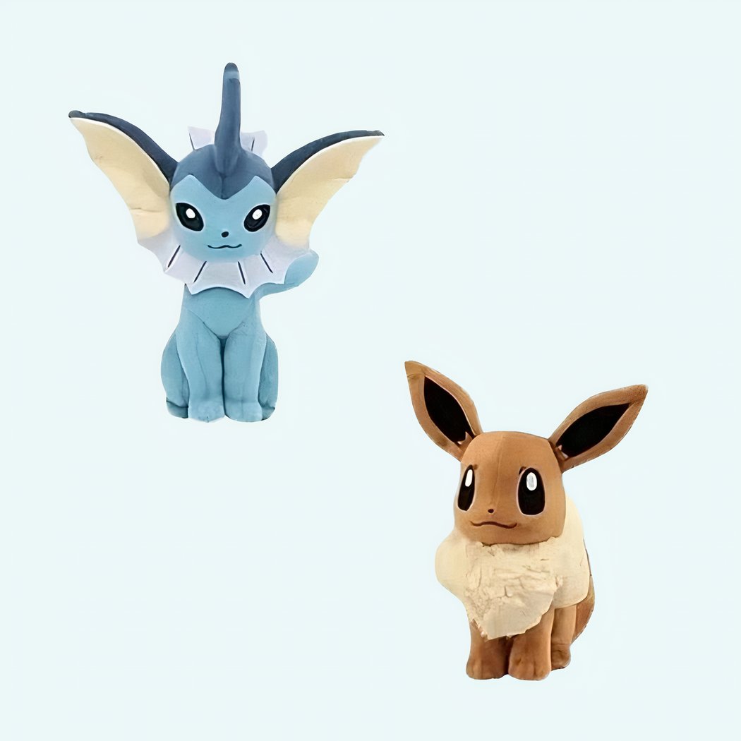 Pokemon Eevee 20cm + Vaporeon soft toy pack • My Plush