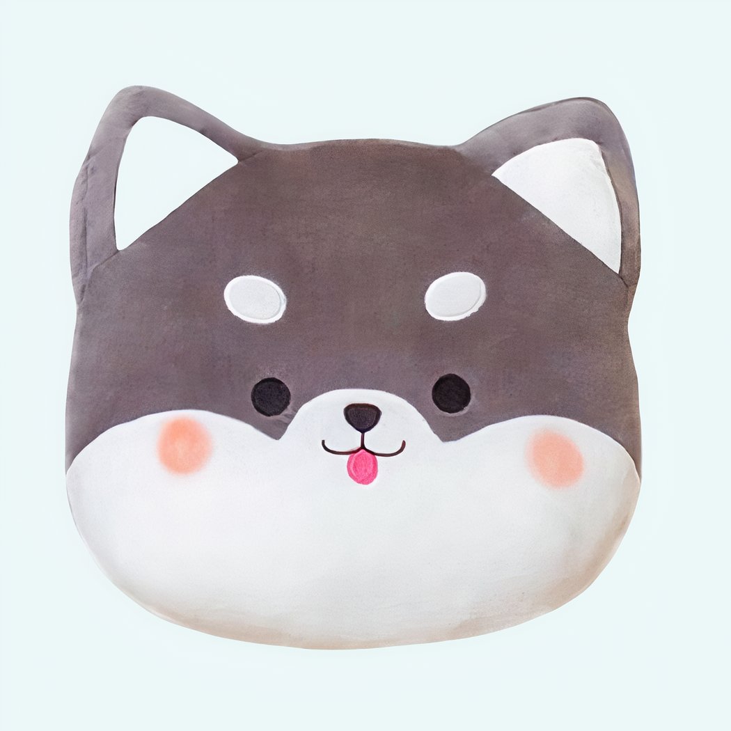 Plush Cat Head Pillow for Kids • My Plush