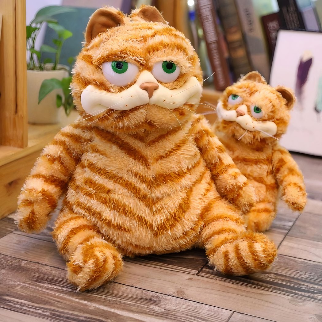 Cute angry Garfield plush cat • My Plush