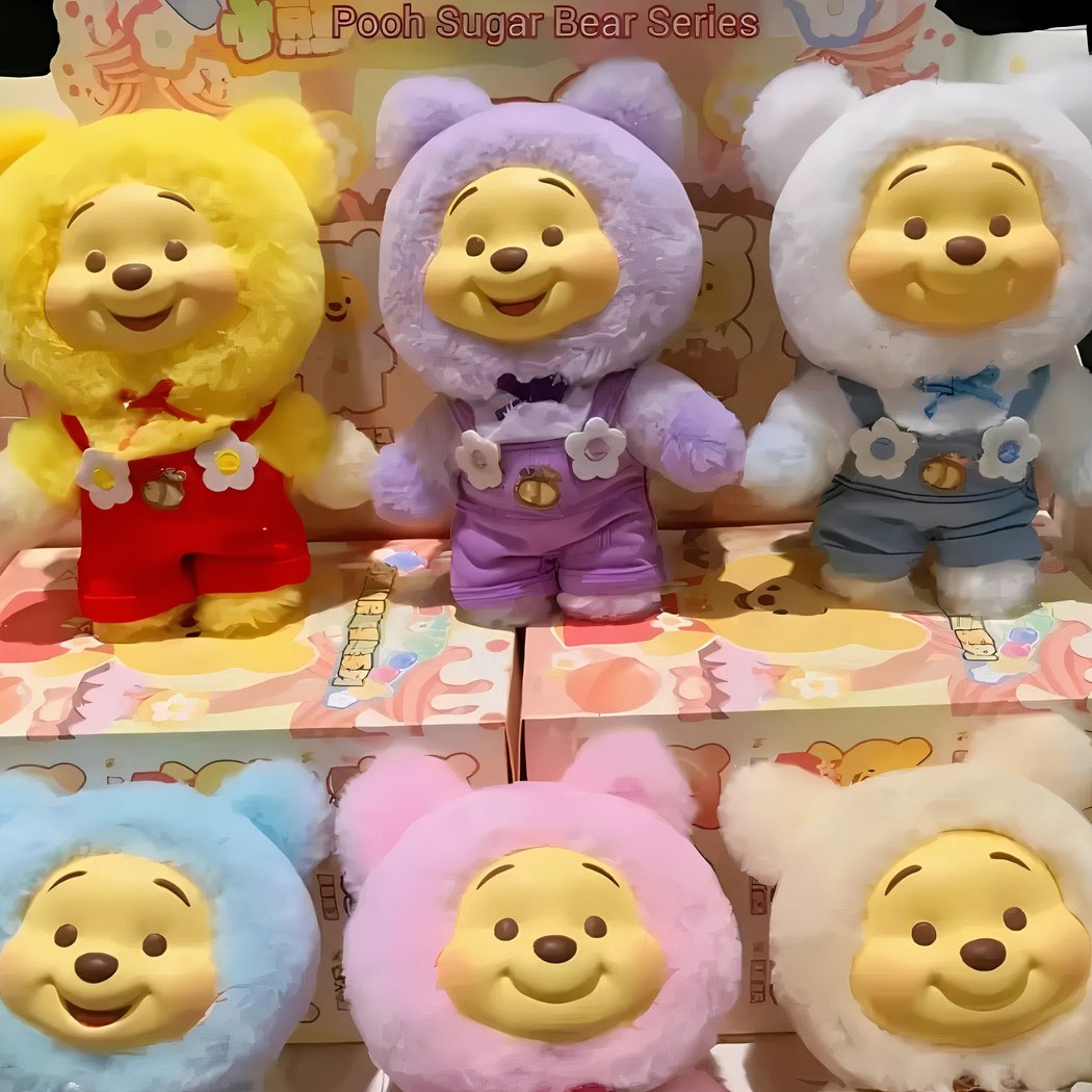 Winnie-the-Pooh Labubu-style plush in mystery box • My Plush