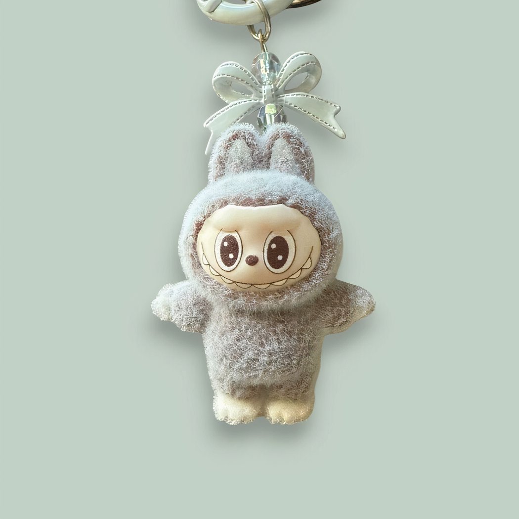 Labubu style plush mini key ring • My Plush